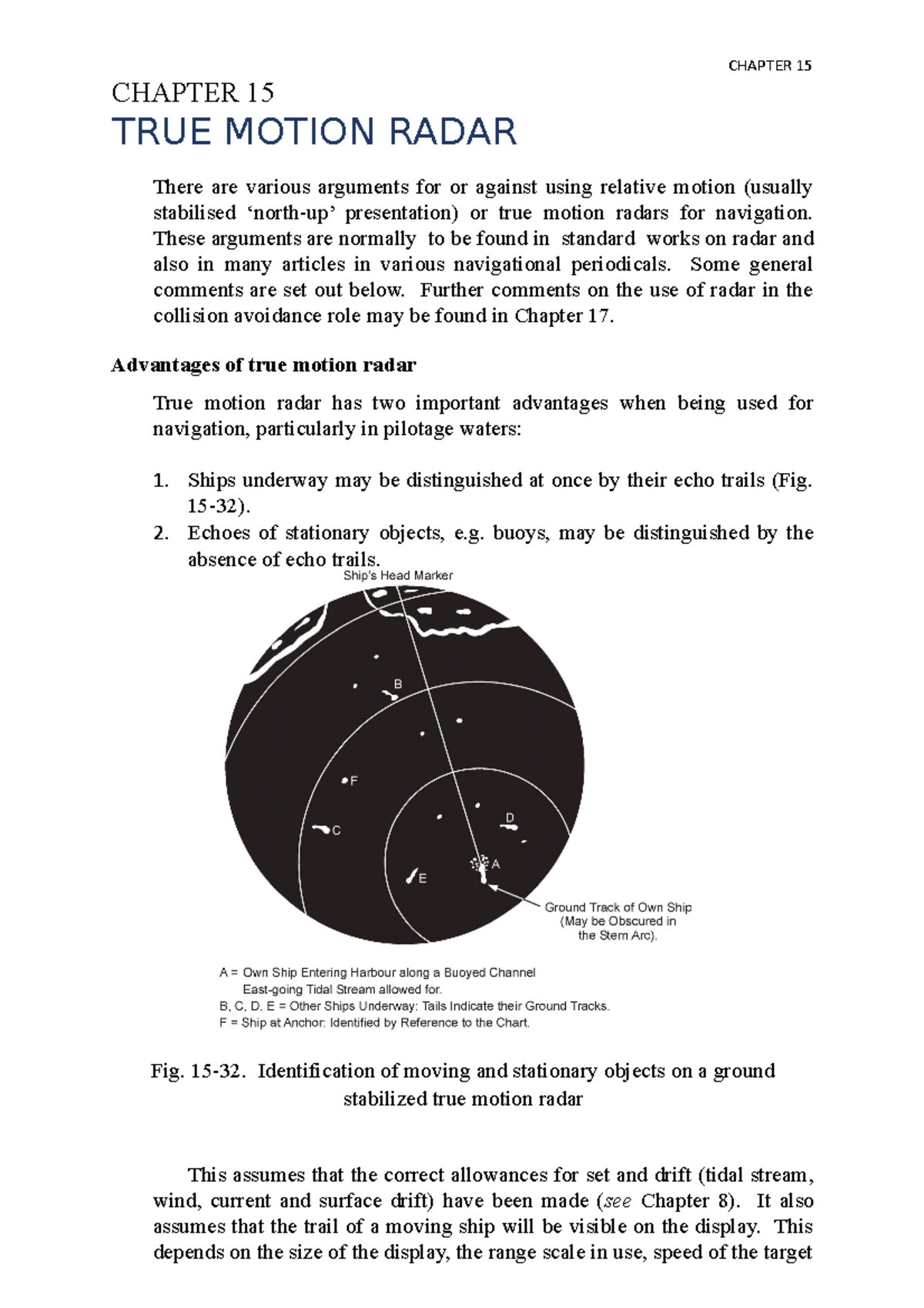 Chapter 15 Landfalls AND LONG- Range Fixing (TRUE Motion Radar ...
