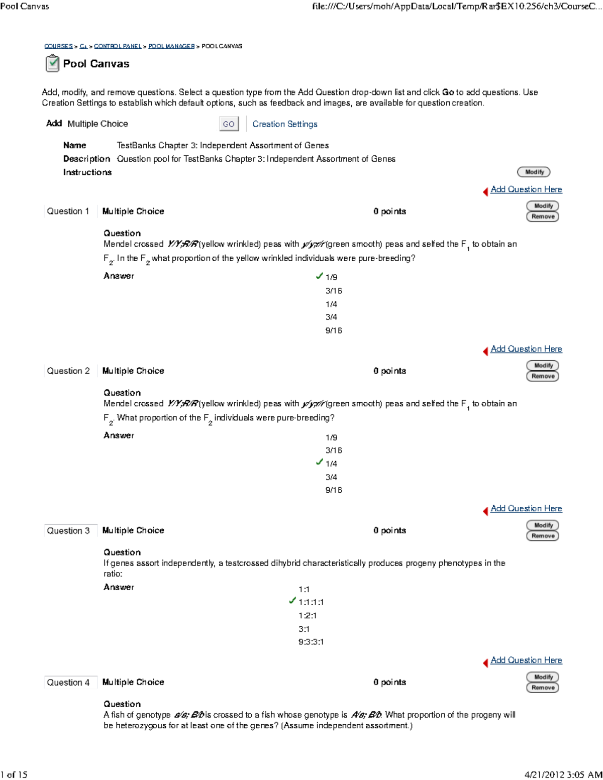 Exam 2015, questions and answers - question bank for professor amro ...