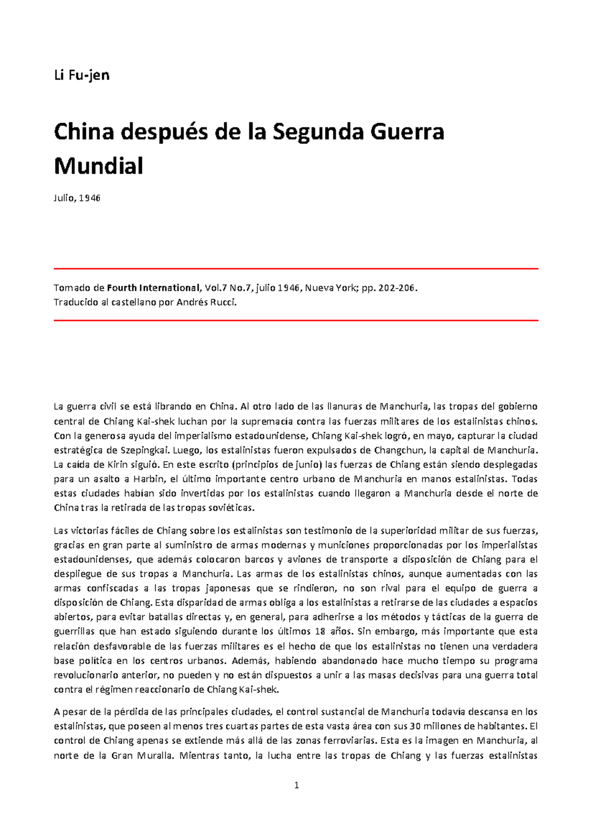 42 china despues de guerra - Li Fu-jen China despuÈs de la Segunda ...