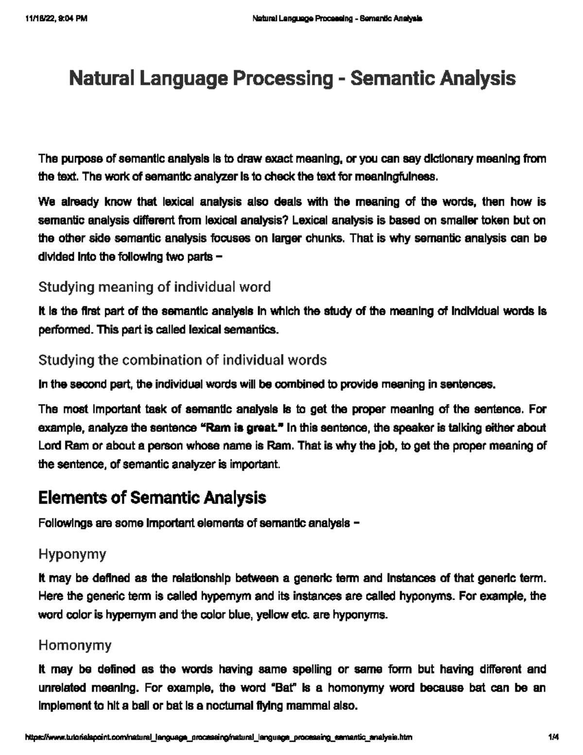 NLP Unit 4 - nlp unit 4 - Computer Science - Studocu