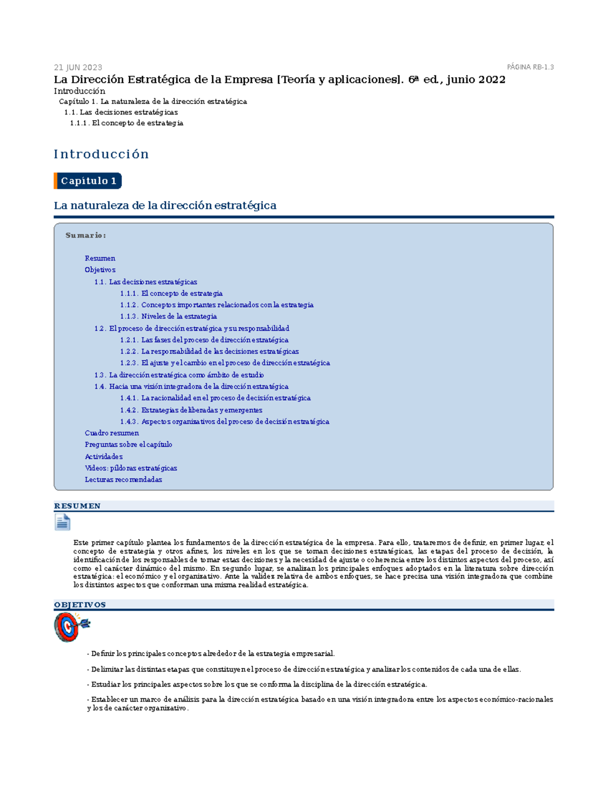 Tema 2 - Apuntes de depe I- dirección estratégica - 21 JUN 2023 PÁGINA ...