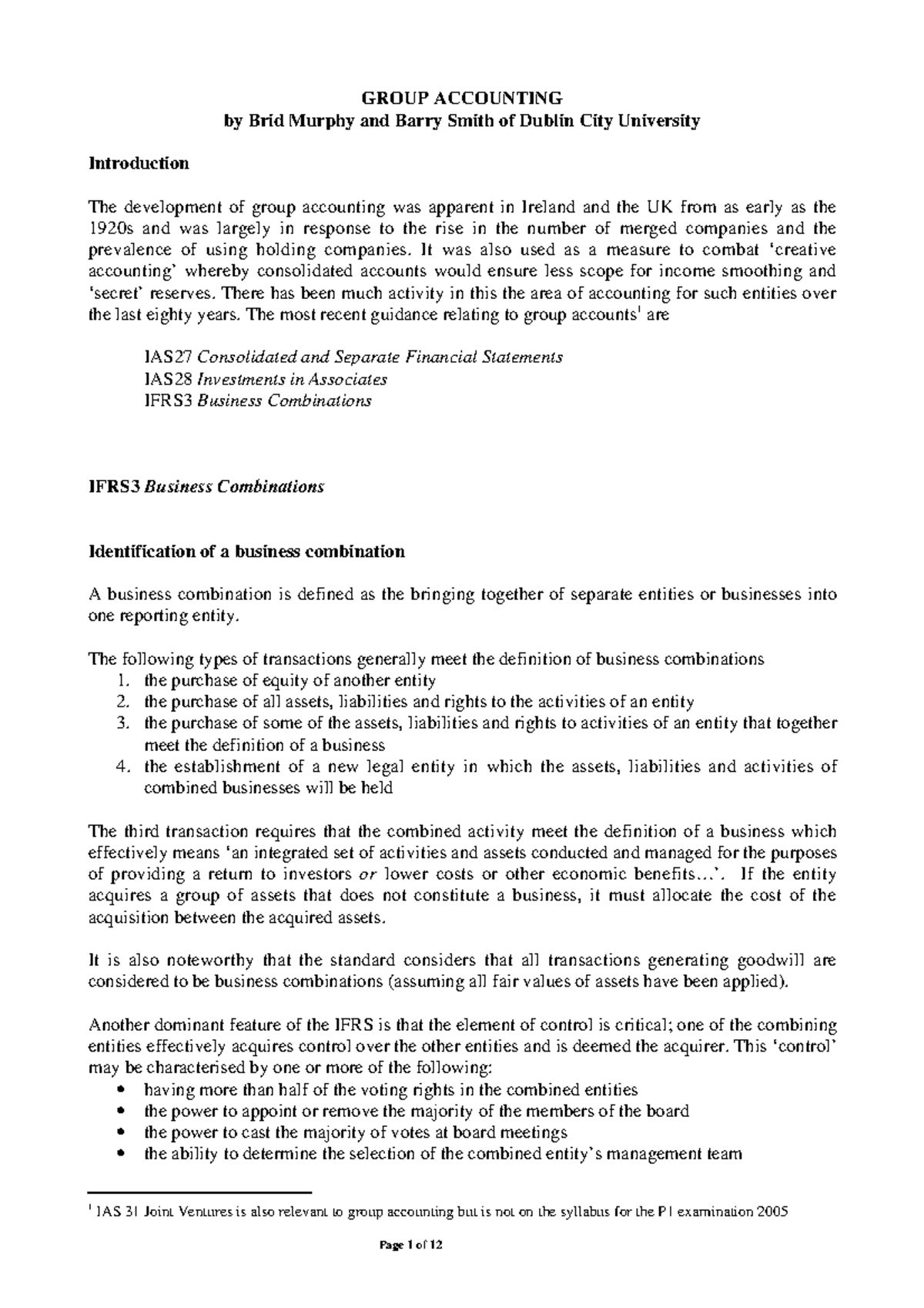 Group accounting nbsp - GROUP ACCOUNTING by Brid Murphy and Barry Smith ...