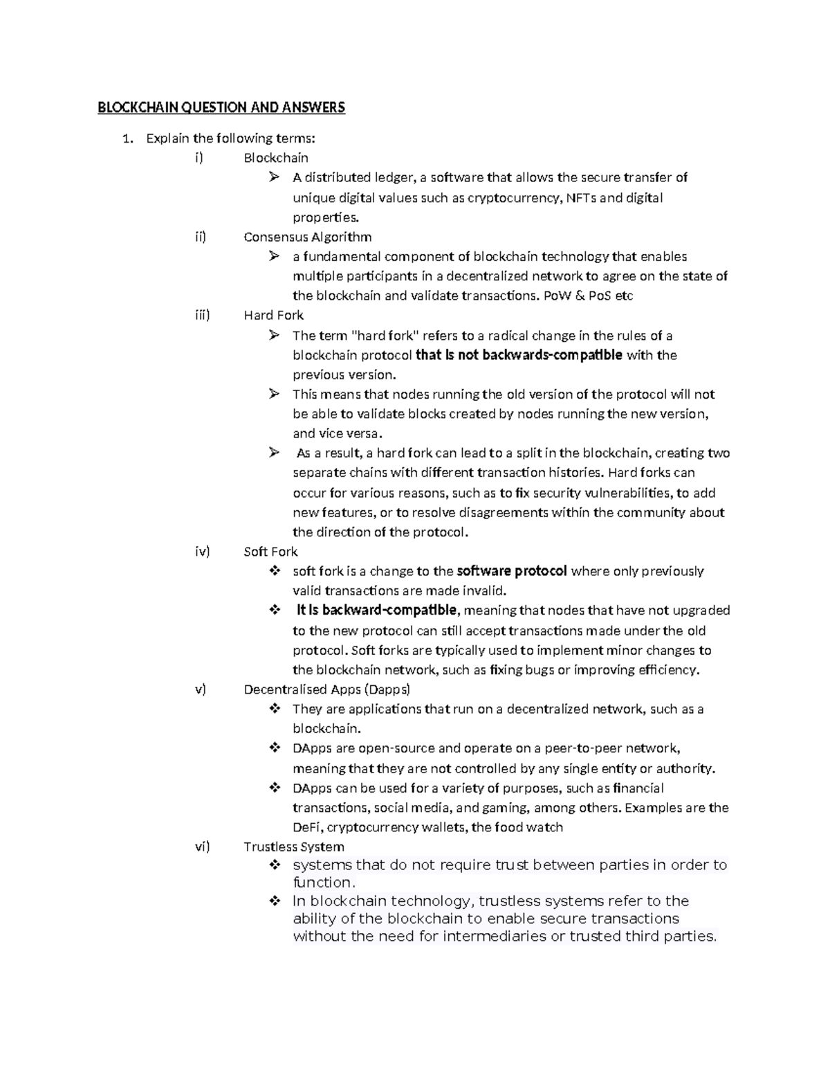 Blockchain Question AND Answers - BLOCKCHAIN QUESTION AND ANSWERS ...