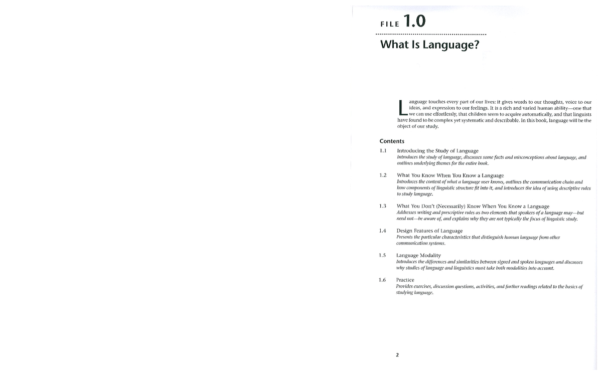 Language Files 2011 Design features of a language - FILE 1 What Is ...