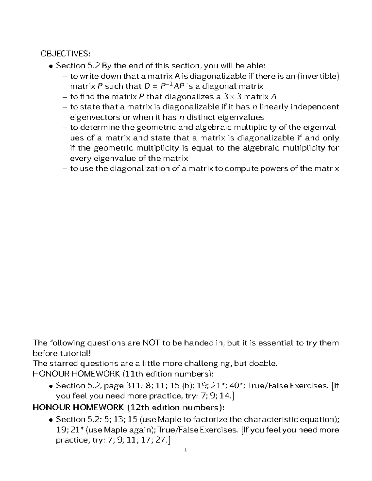 Section 5 2 - Practice - OBJECTIVES: Section 5 By the end of this ...