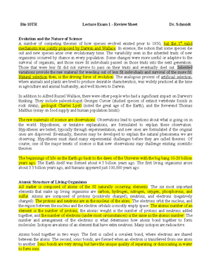 Lab 10 - Cell Structure and Function-1 - Lab 10 – Cell Structure and ...