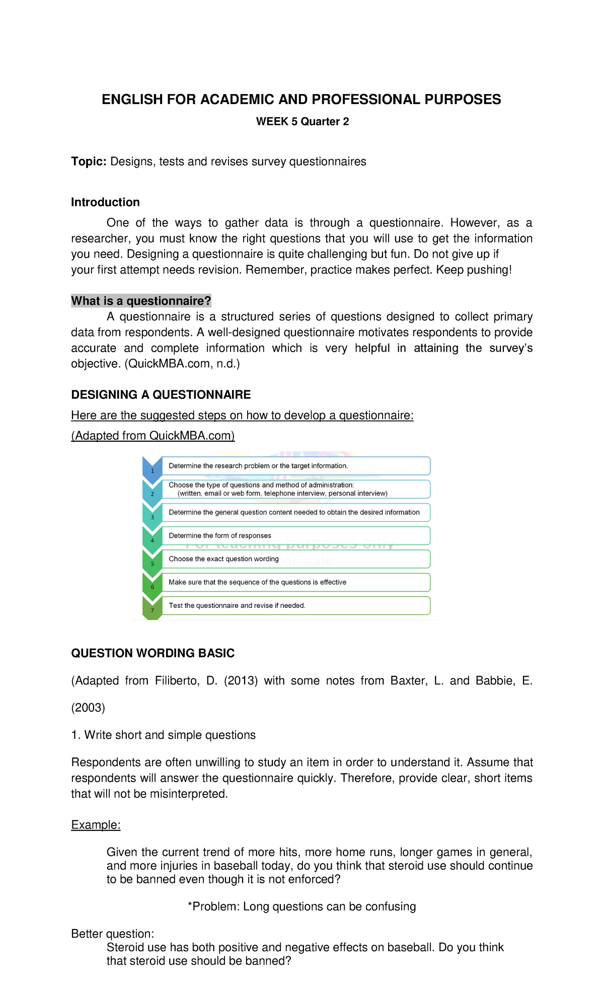 EAPP WEEK-5 Quarter-2 Module for students-practice materials that will ...