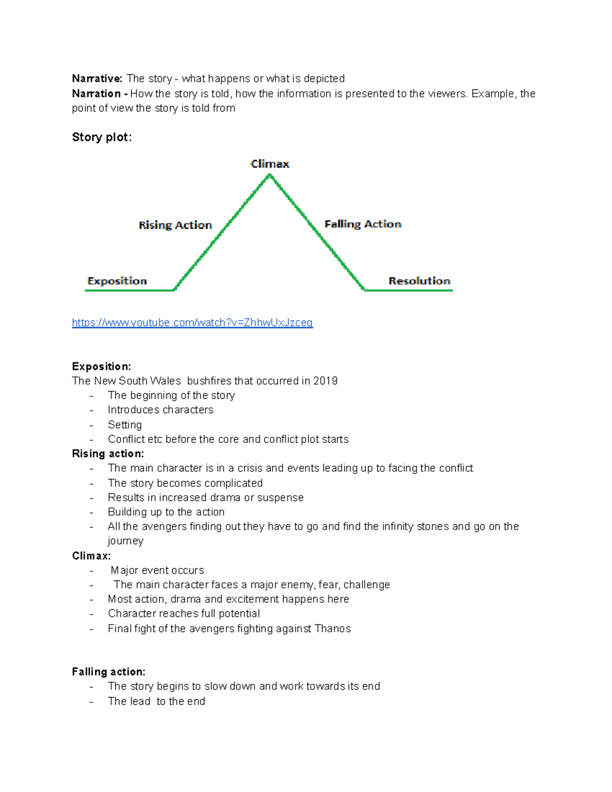 Visual storytelling/ brand - Narrative: The story - what happens or ...