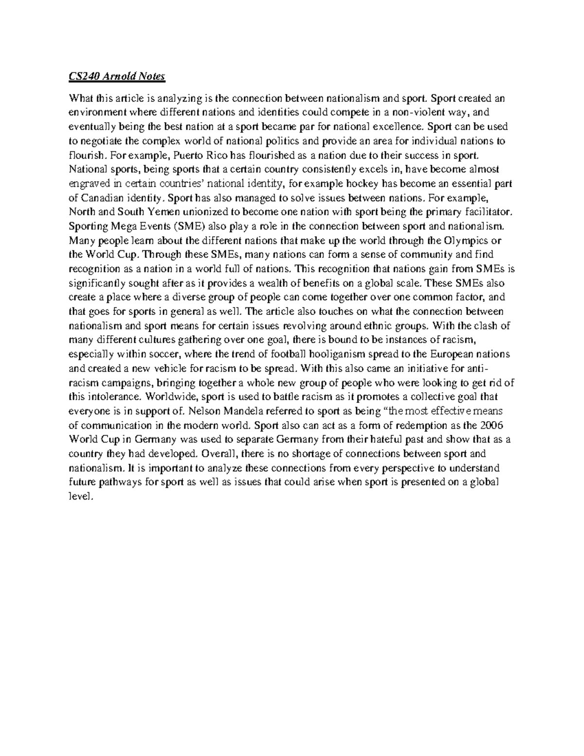 CS240 Arnold Notes - CS240 Arnold Notes What this article is analyzing ...
