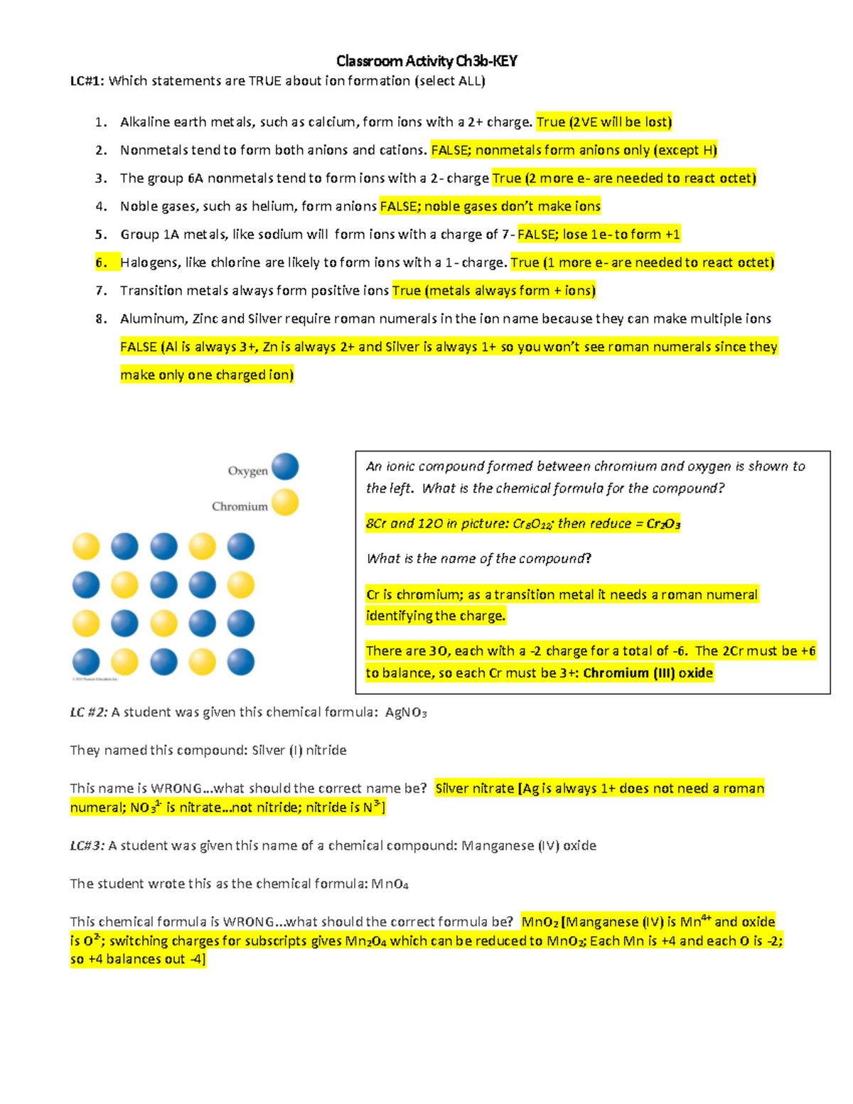 KEYActivity Ch 3b - Exam 1 coursework - Classroom Activity Ch3b-KEY LC ...