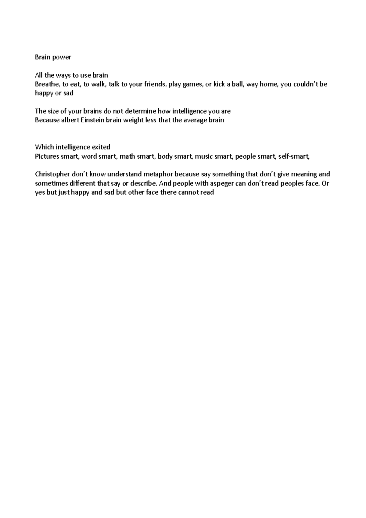Brain power - nyttigt og giver gode karakter - Brain power All the ways ...