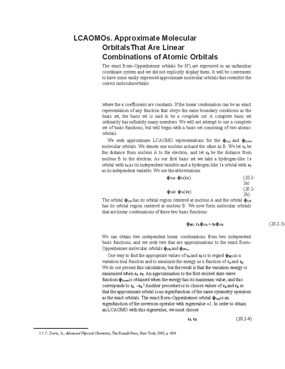 Lcaomos - LCAOMOs. Approximate Molecular OrbitalsThat Are Linear ...