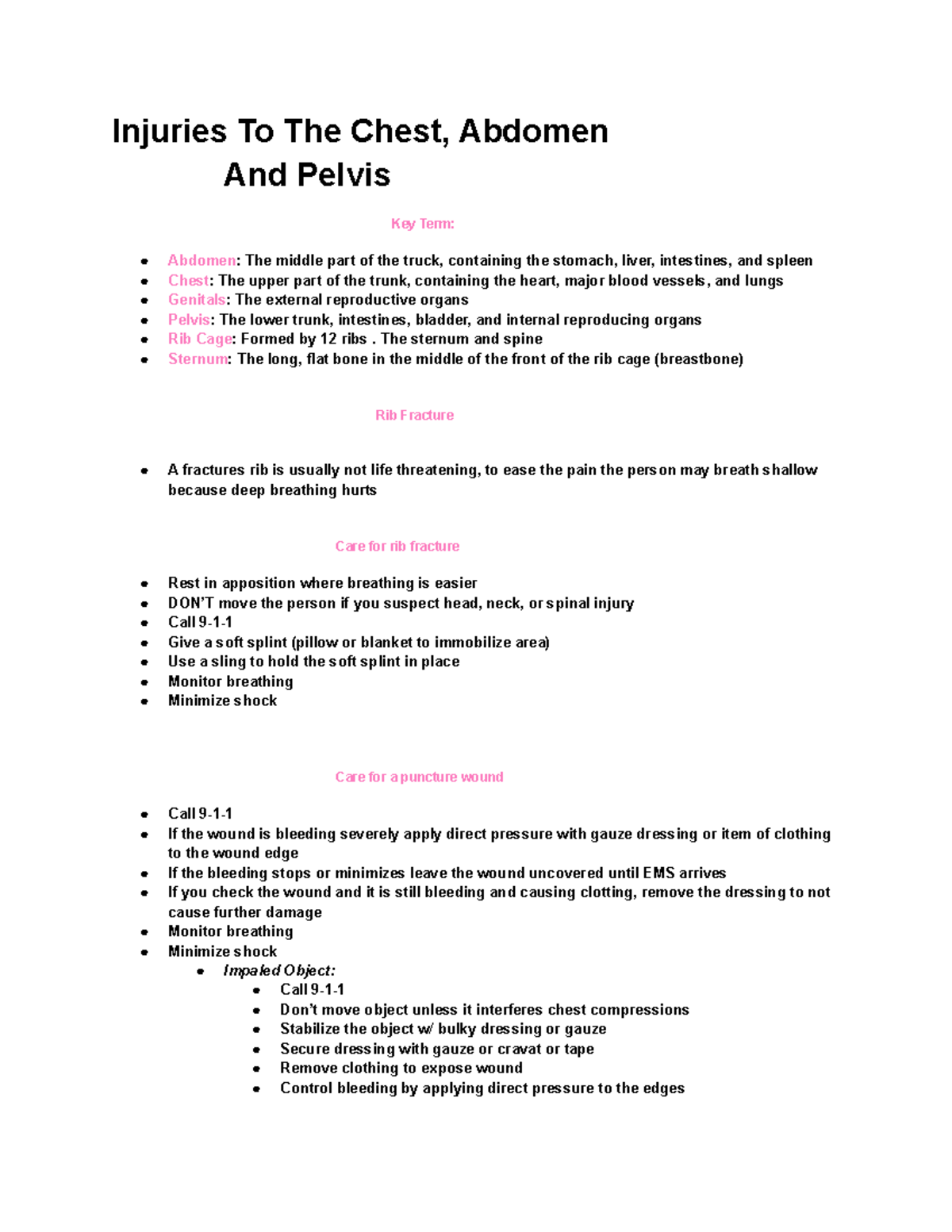 Chapter 14 Injuries To The Chest Abdomen Pelvis Injuries To The chapter-14-injuries-to-the-chest-abdomen-pelvis-injuries-to-the