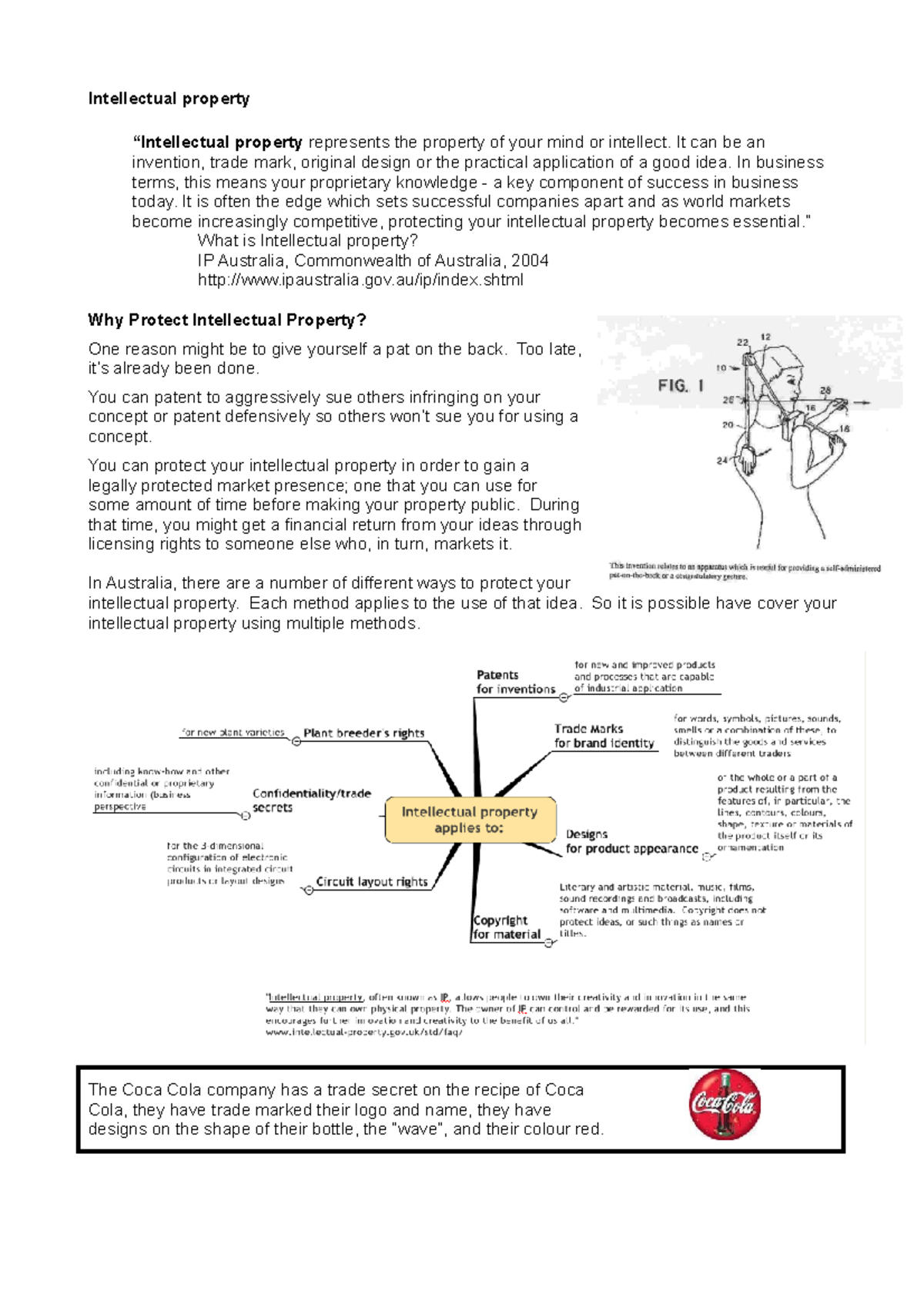 Intellectual property worksheet - SDD HSC 17-18 - Studocu