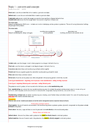 Topic 5 - Process costing - Warning: TT: undefined function: 32 Warning: TT: undefined function ...