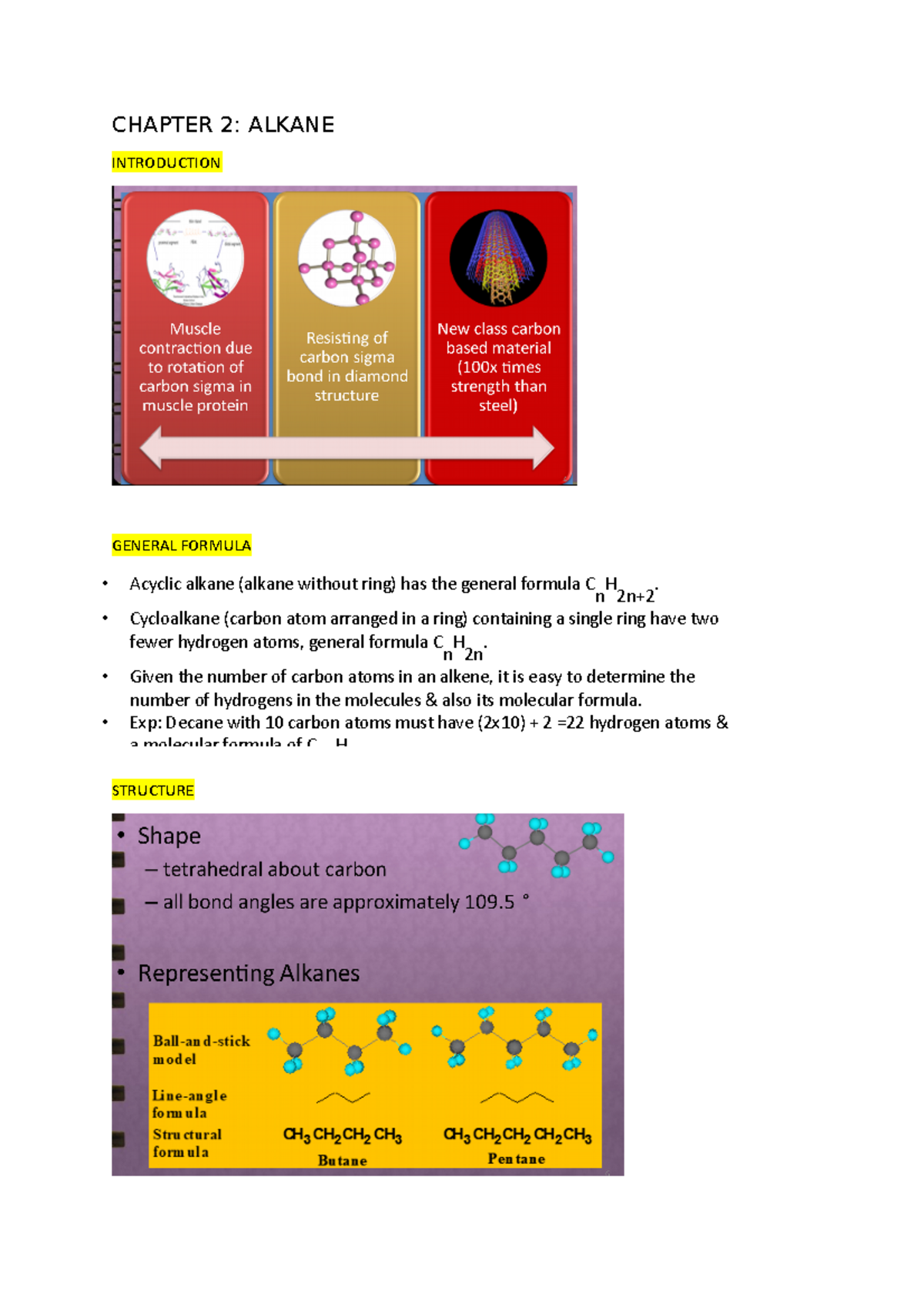 ALKANE - Lecture Notes 2 - Fundamental of Organic Chemistry - UiTM ...