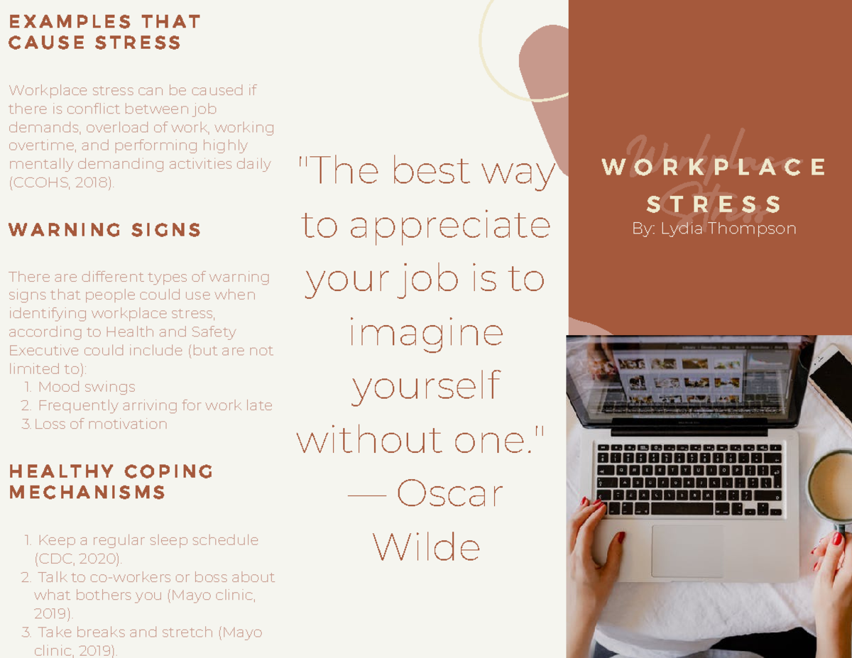 Stress Brochure - Workplace Stress W O R K P L A C E S T R E S S Bɵ ...