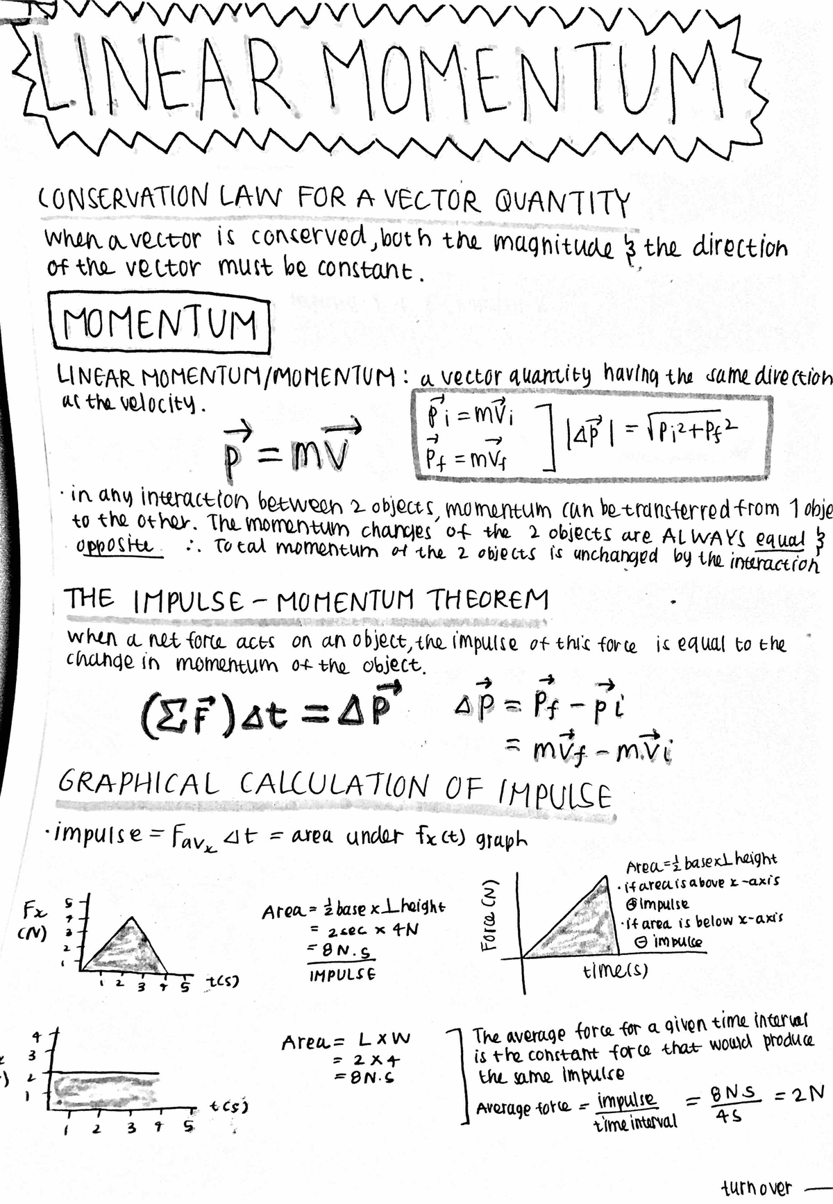 Physics and Maths notes - LINEAR MOMENTUM CONSERVATION LAW FOR A VECTOR ...