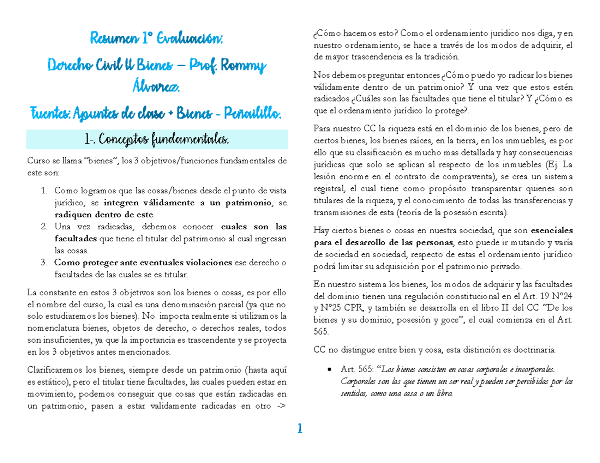Resumen Civil II - Warning: TT: undefined function: 32 Warning: TT: undefined function: 32 Curso ...