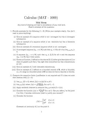 Maths 1 Week 4 GA (Ace Grade) - Calculus-1 - Studocu