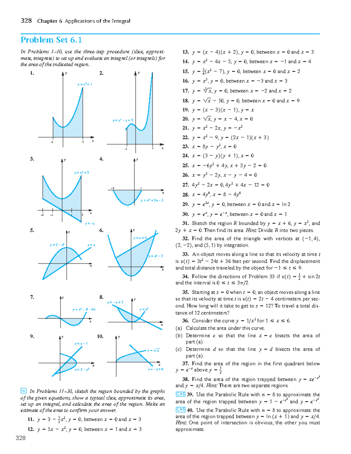 Applications of Integral (Calculus)-2 - 328 Chapter 6 Applications of ...
