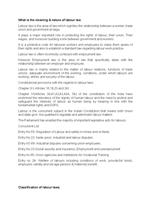 The Factories Act, 1948 - Labour Laws And Implications On Industrial ...