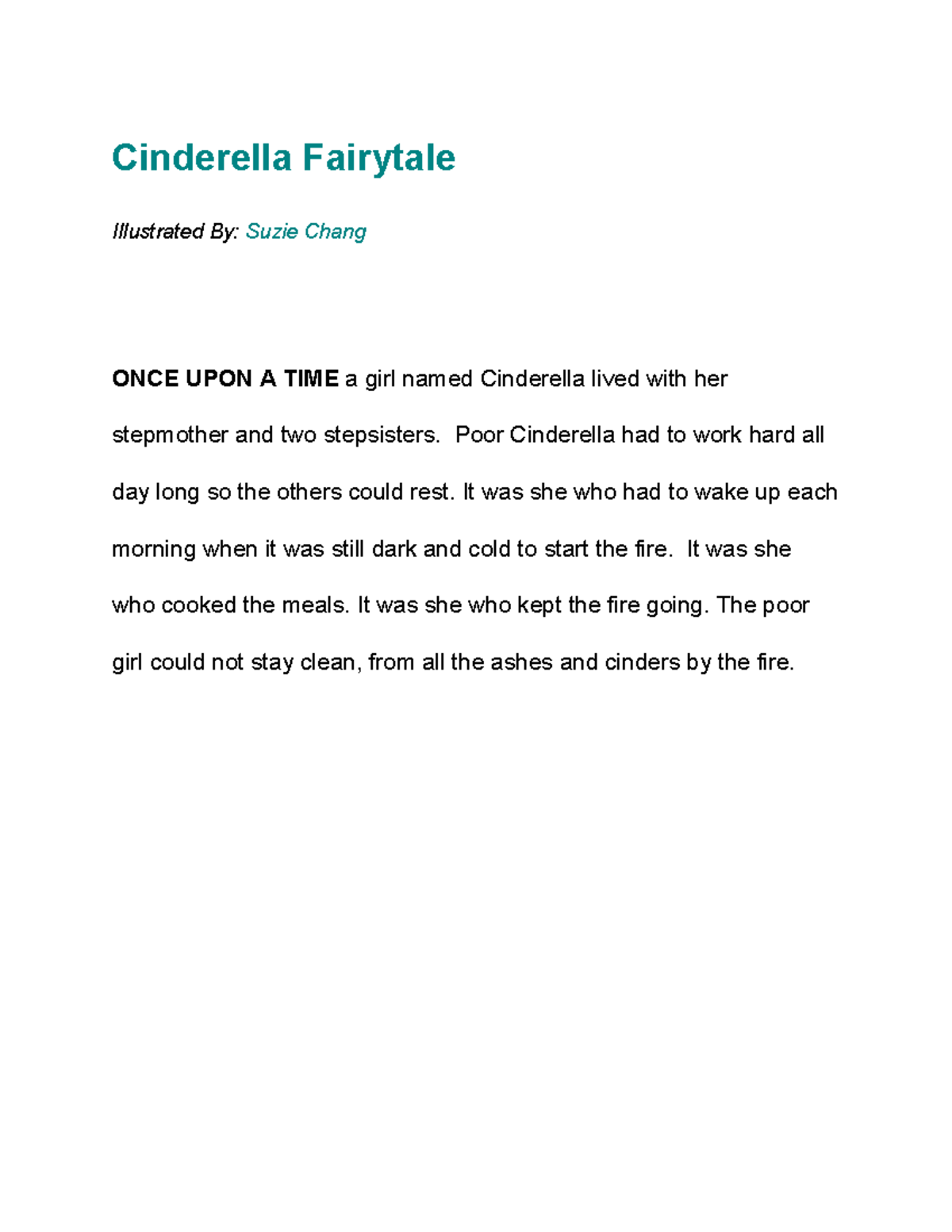 Cinderella Fairytale - CHILDREN story - Cinderella Fairytale ...