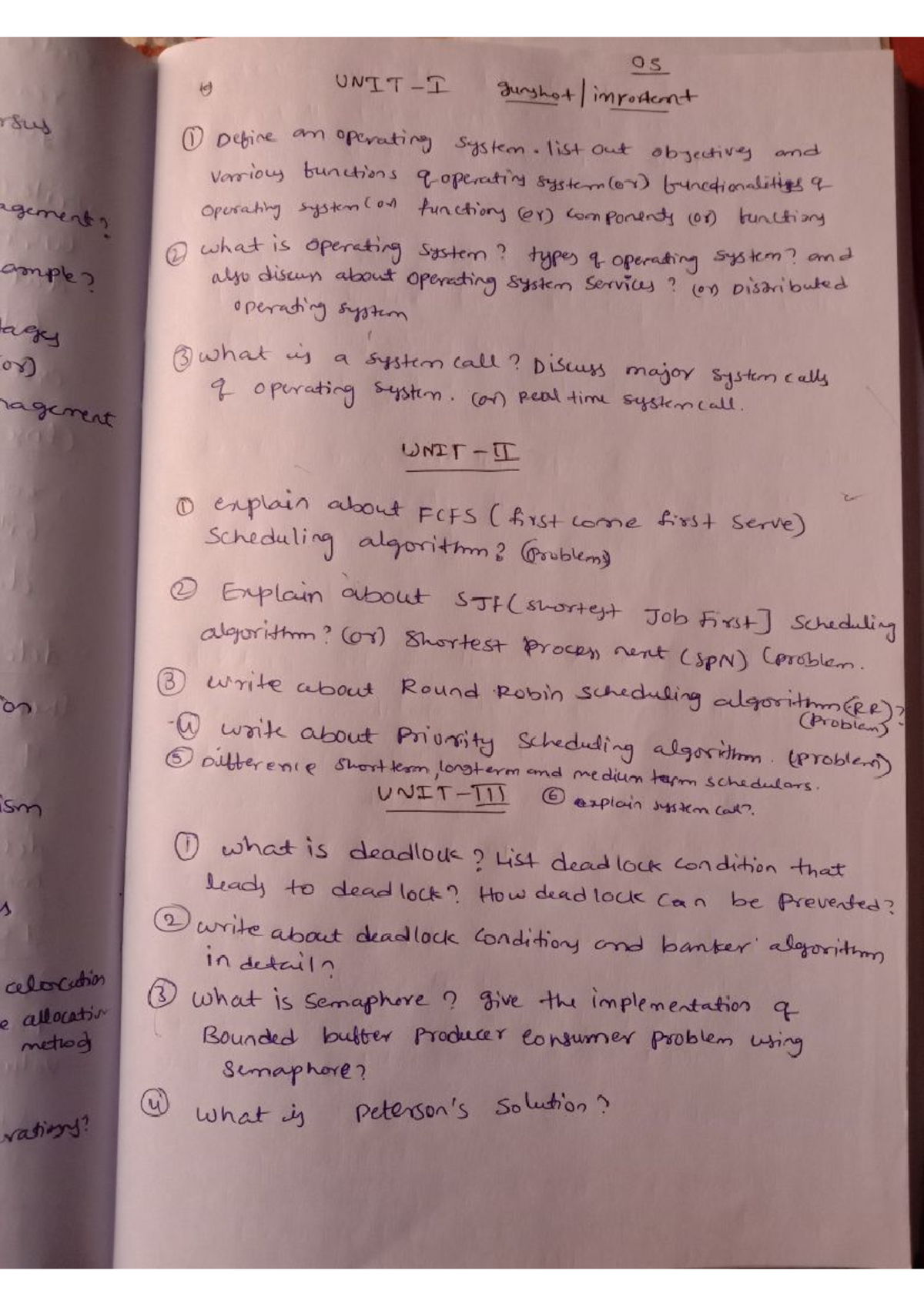 Os srija - Os notes - Computer Science and Engineering - Studocu