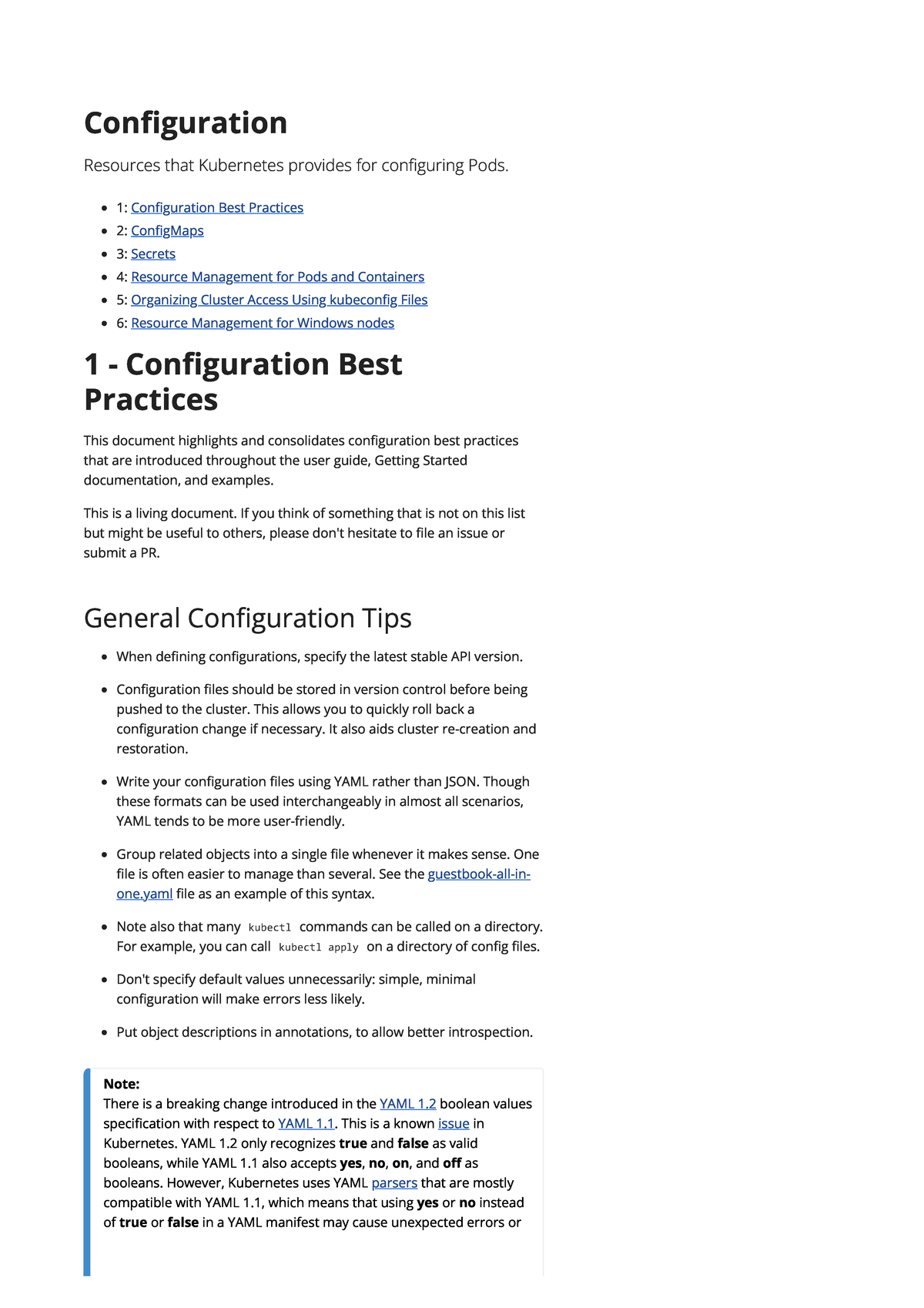 Configuration Kubernetes Conguration Resources That Kubernetes