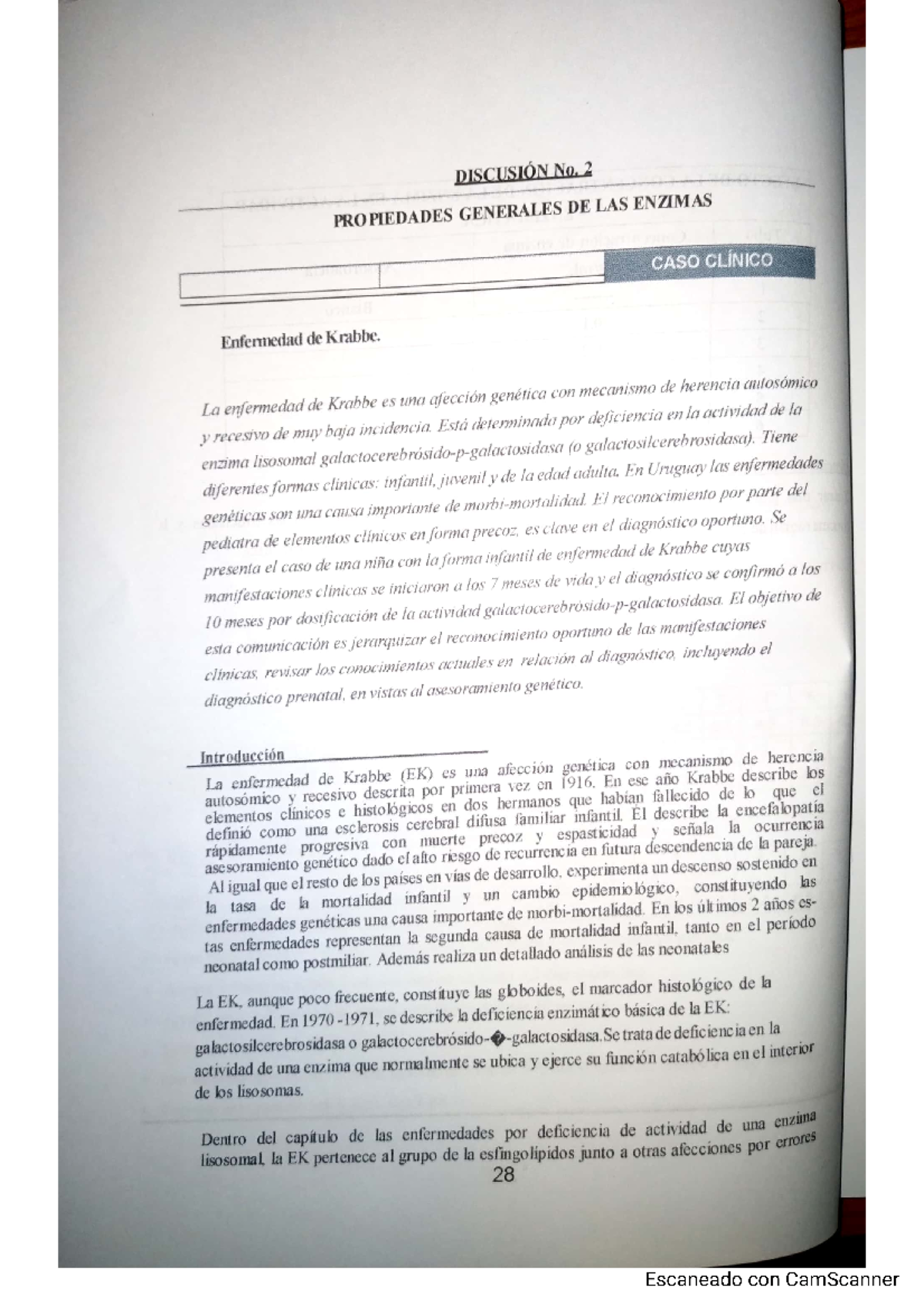 Discusión de bioquímica - Biología - Studocu