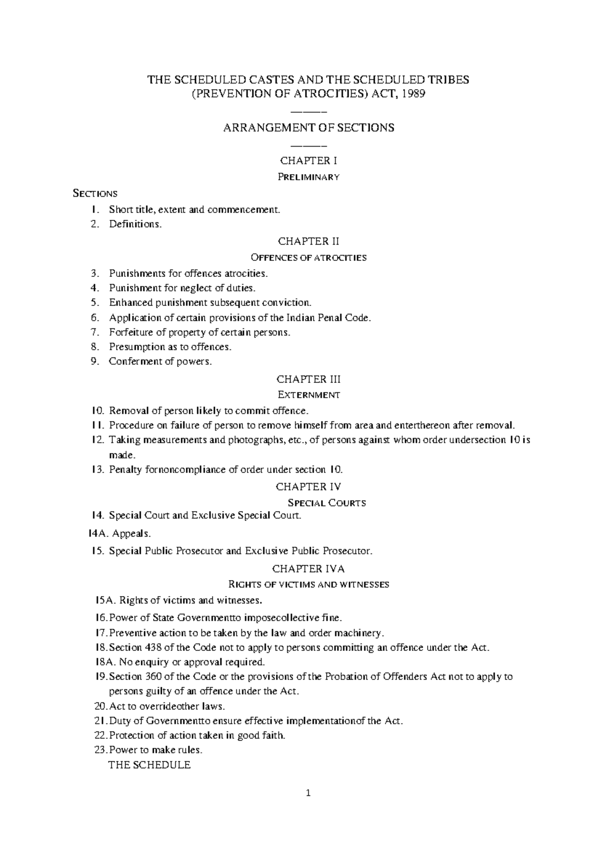 Sc st poa act 1989 english 2019 - THE SCHEDULED CASTES AND THE ...