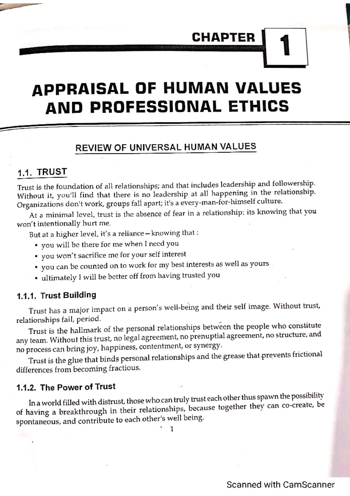 Unit 1 HVPE II - Human Values and Professional Ethics II - Studocu