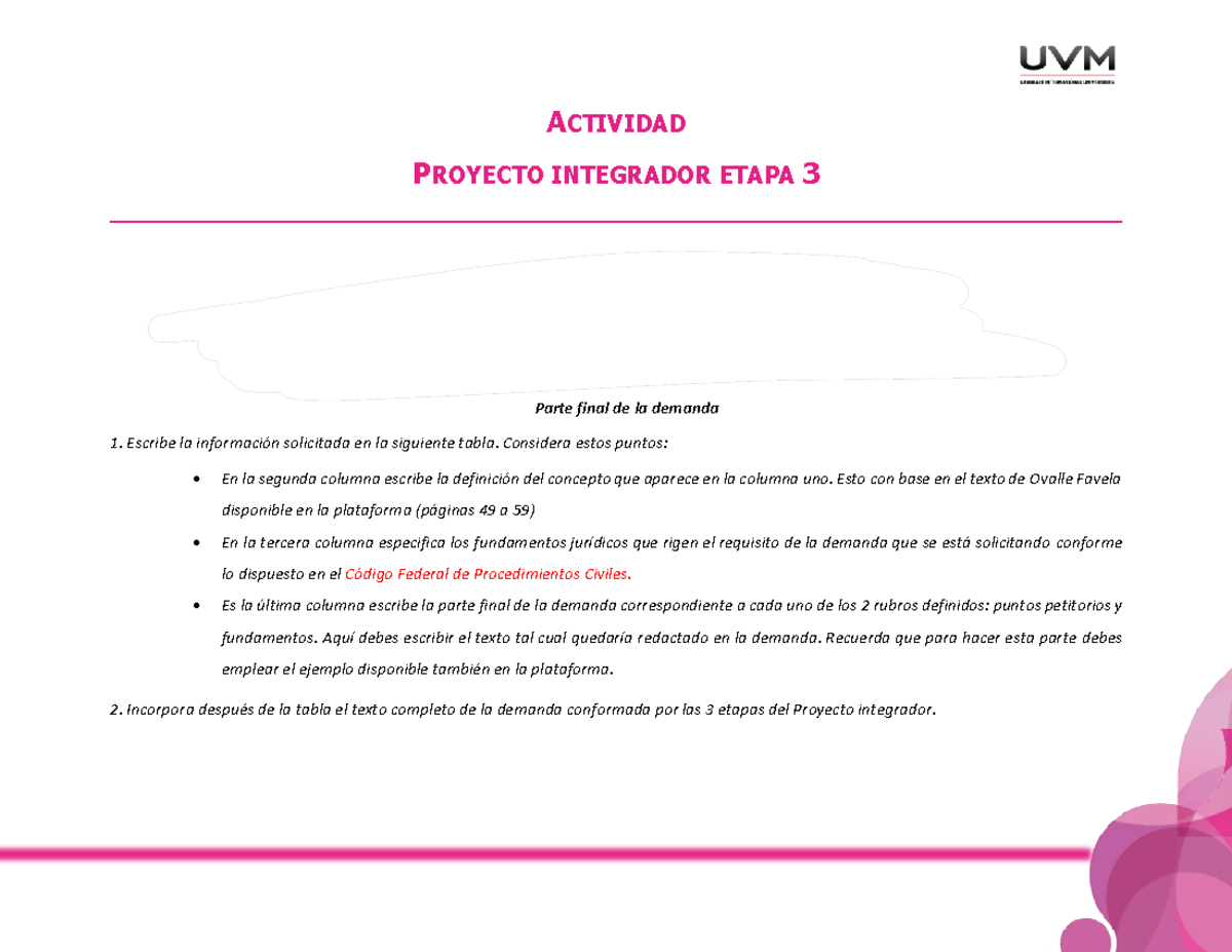 Proyecto integrador 3 - ACTIVIDAD PROYECTO INTEGRADOR ETAPA 3 Fecha: 23 / 06 / 2024 Nombre del ...