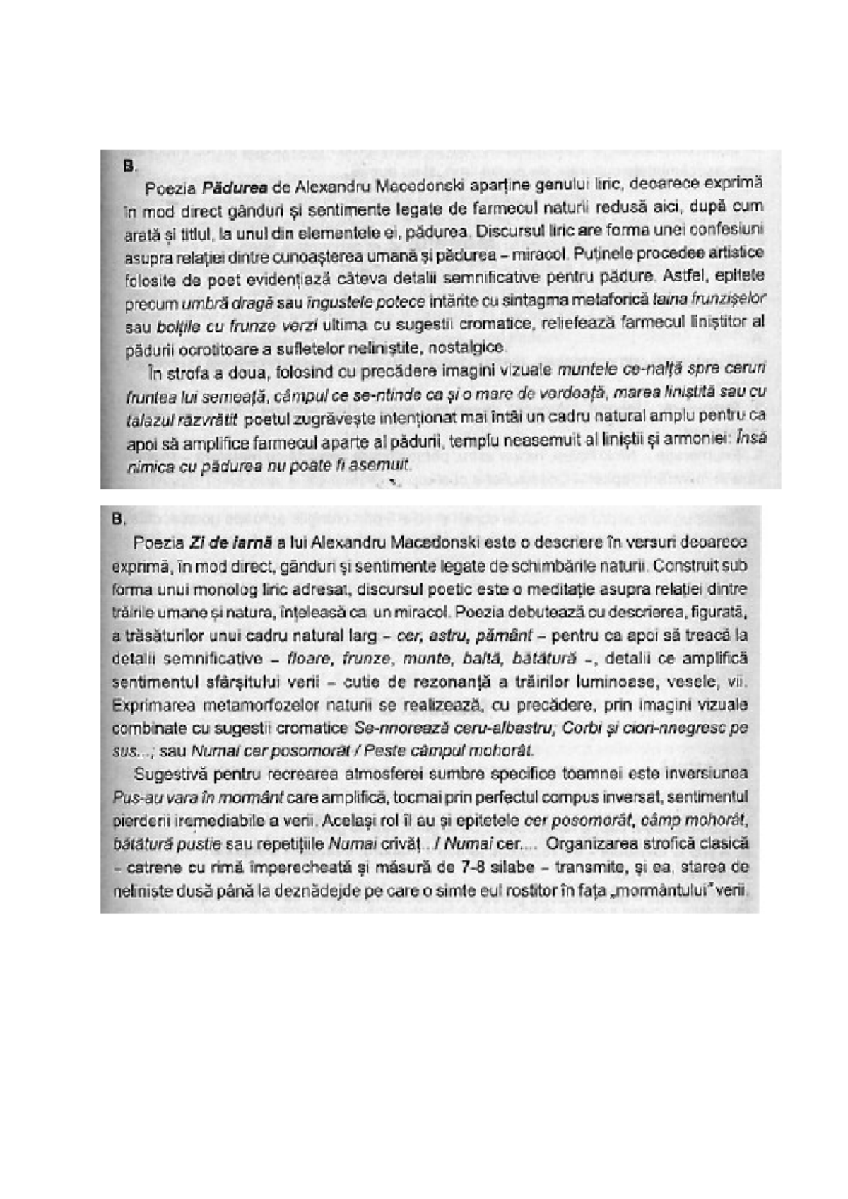 Gen liric-Azi e zi întâi de mai , pe langa plopii fara sot - mai ...