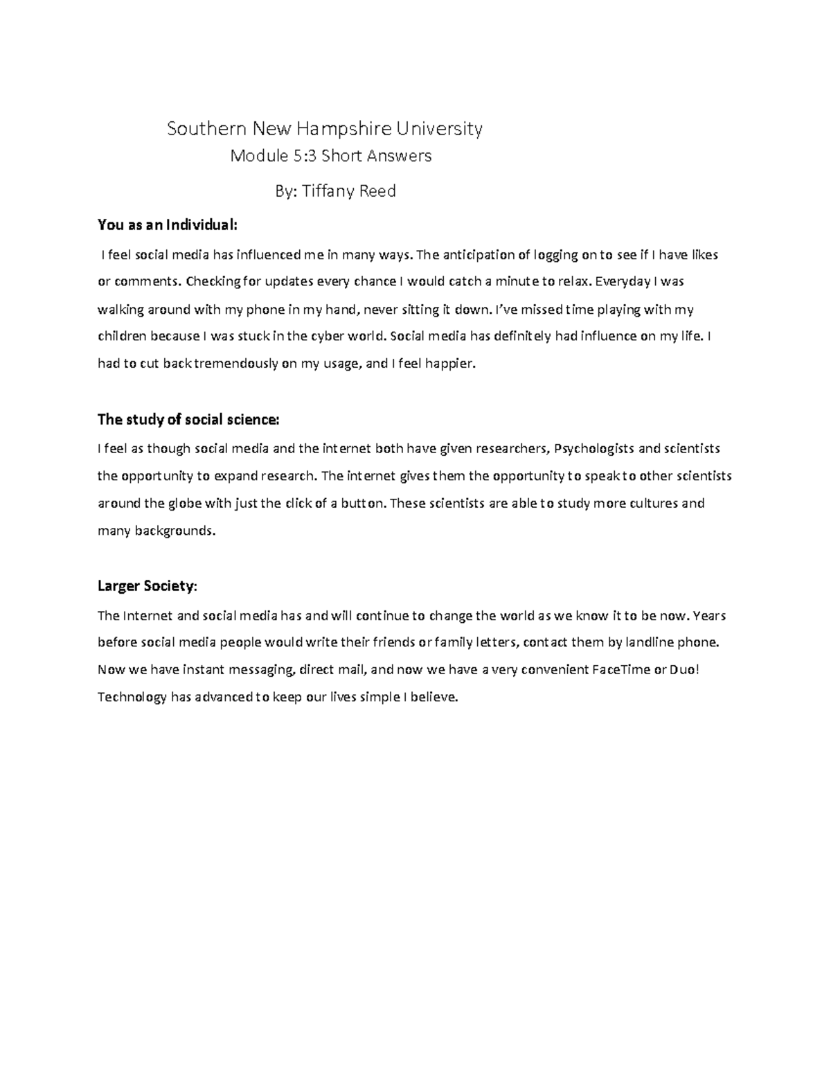 Module 5 short answer - Document copy use resources must user ...