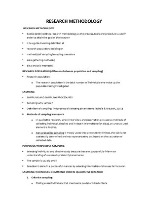 Chapter 4 - Chapter 4: Introducing qualitative research OUTCOMES FOR ...