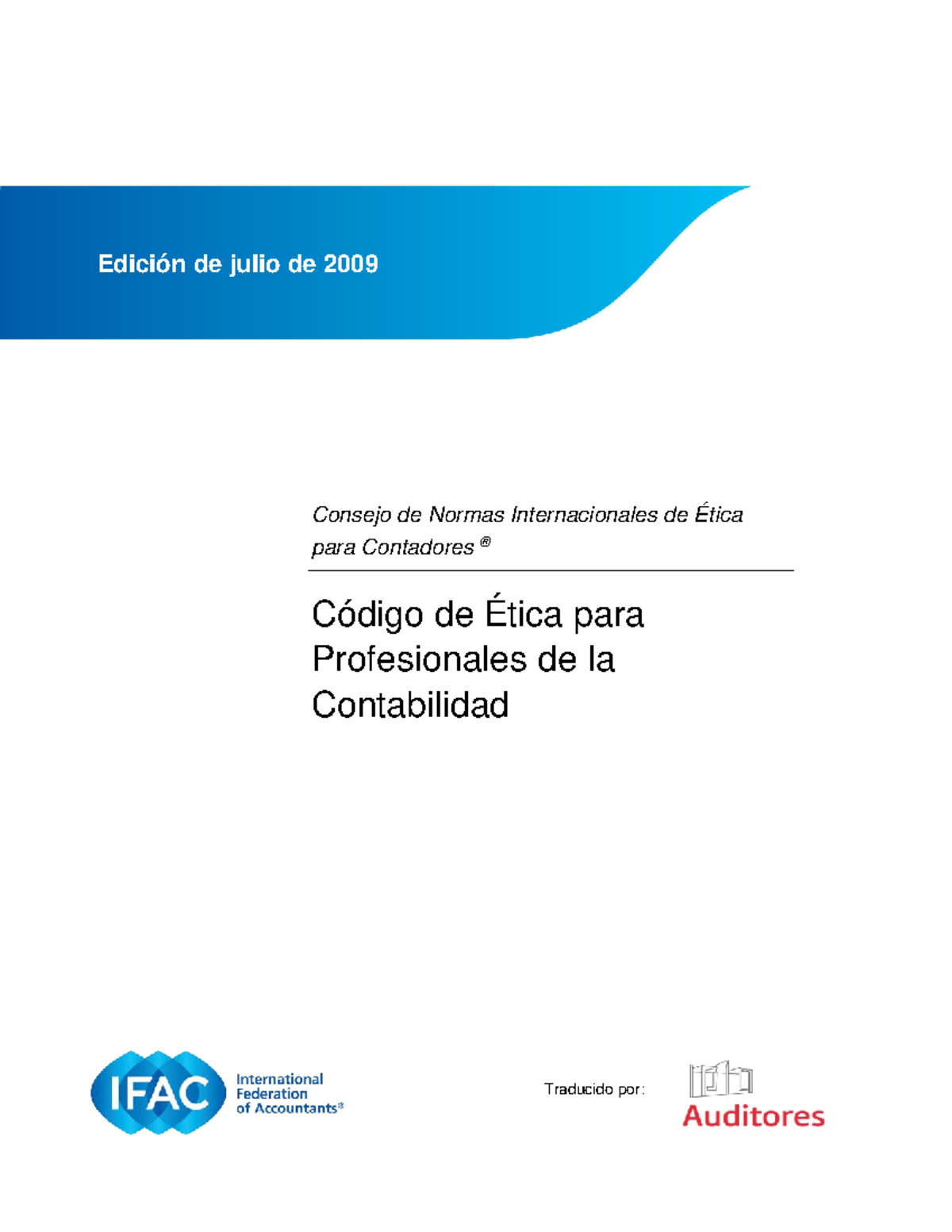 Codigo de etica para profesionales de la contabilidad - El IESBA ...