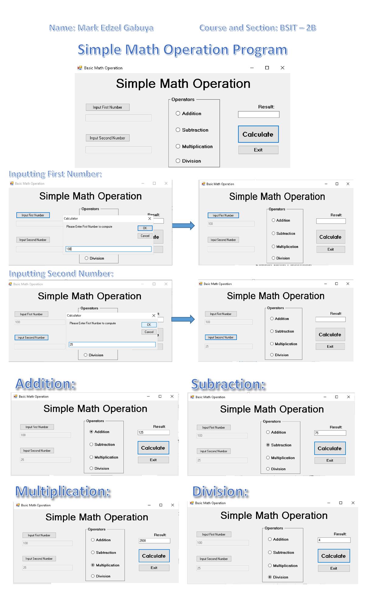 Exercise Variable - Programming Languages And Paradigms - Studocu