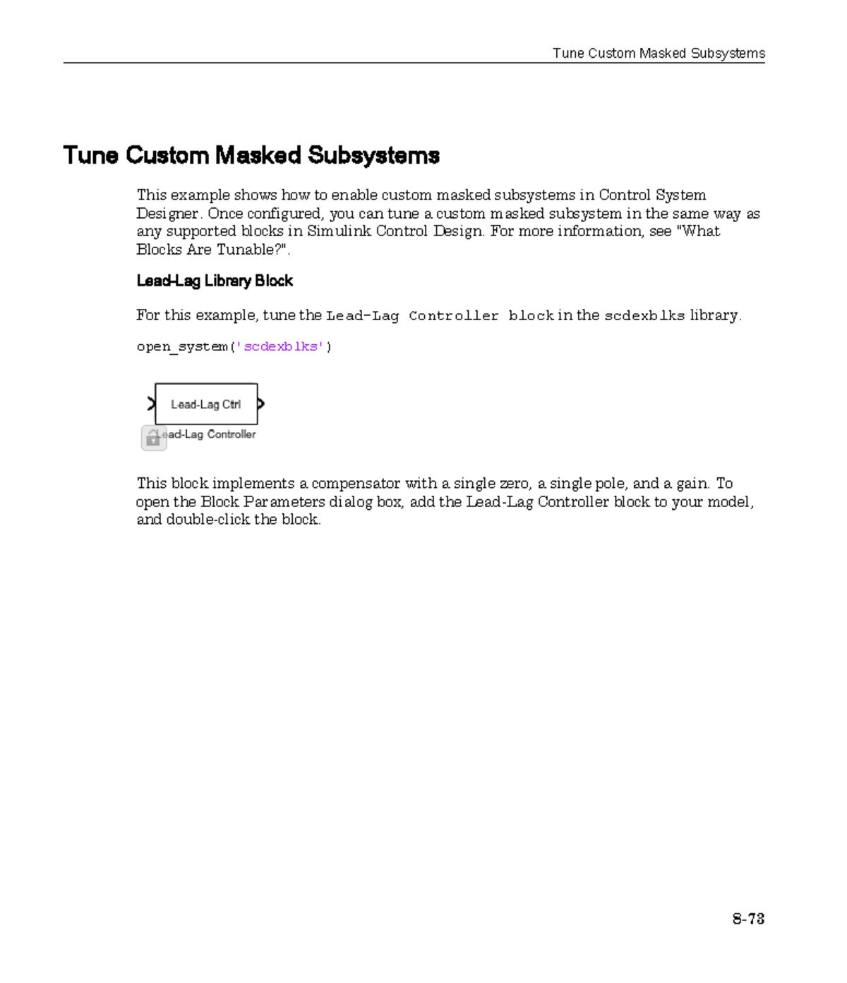 Simulink Control Design (87) - Tune Custom Masked Subsystems This ...