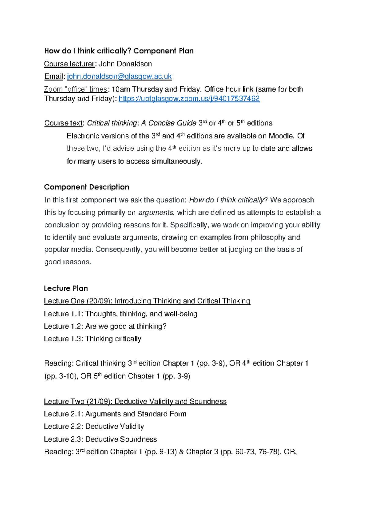 How do I think critically component plan 2021-22 - How do I think ...