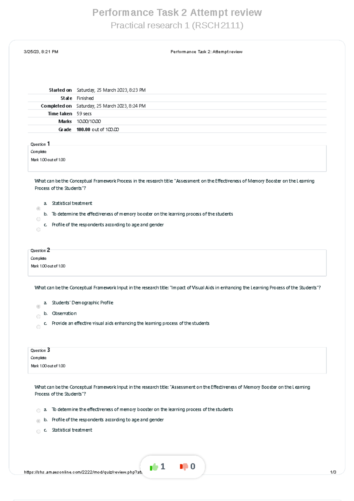 Tripple i second attempt - Performance Task 2 Attempt review Practical ...