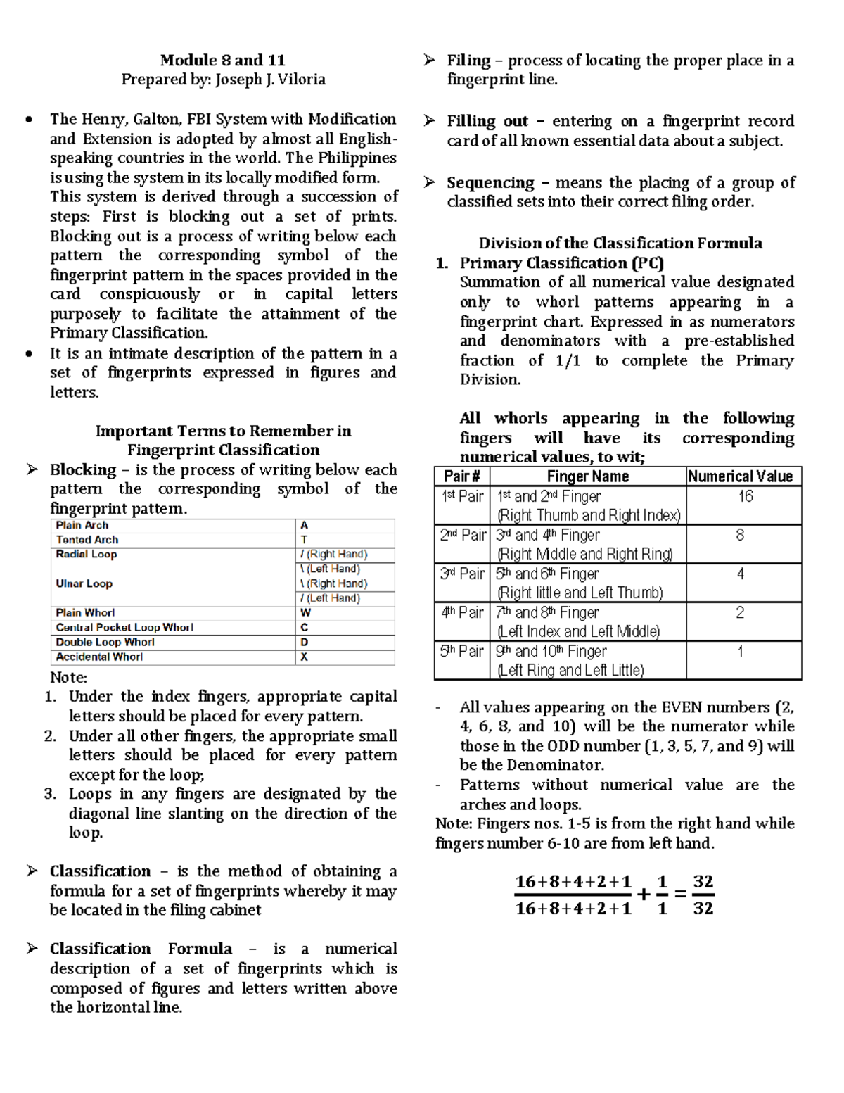 Module-811 - haha - Module 8 and 11 Prepared by: Joseph J. Viloria The ...