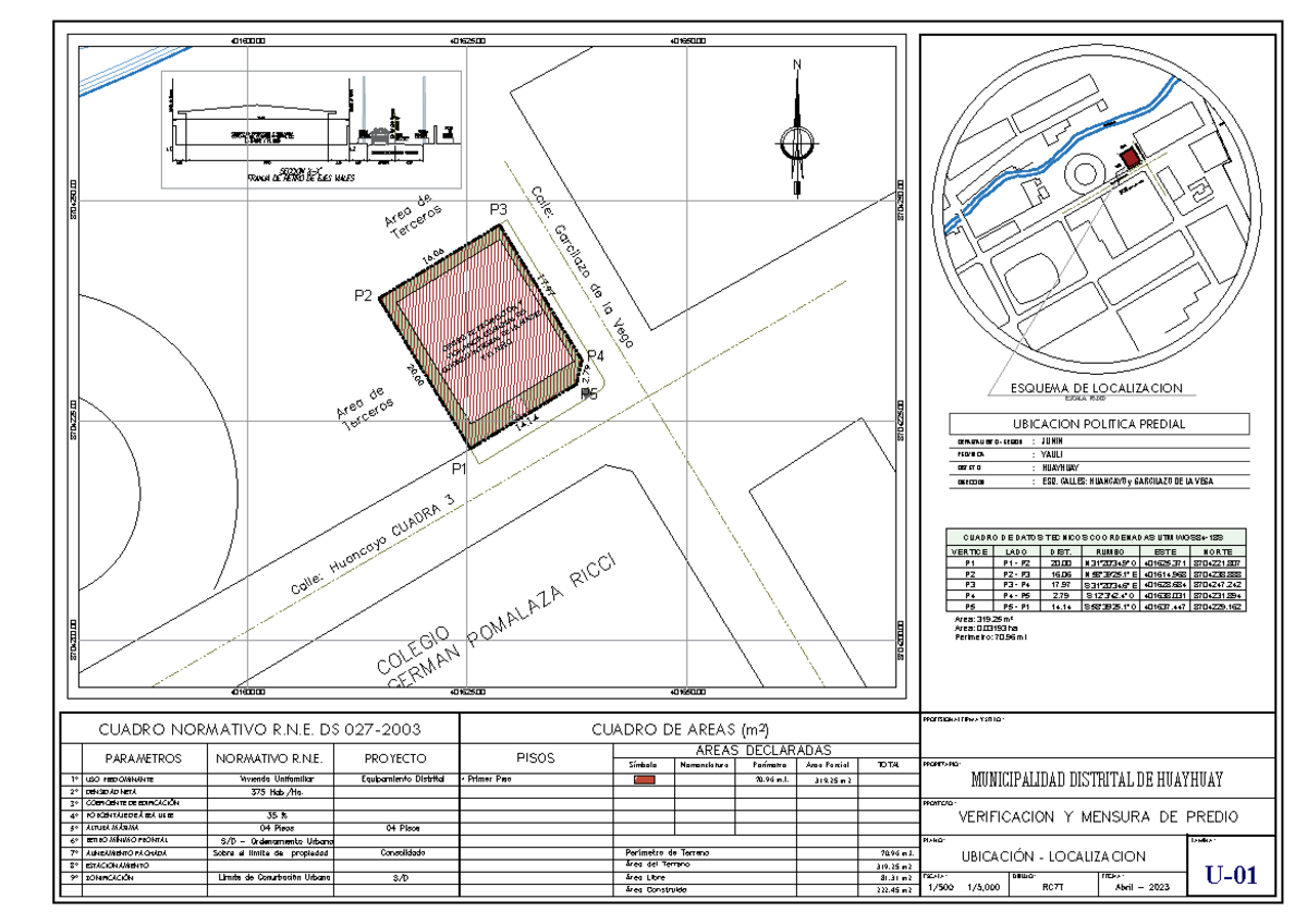 Ubicacion Y Localizacion UTM - 20. 16. 17. 2. 14. P P P P P CENTRO DE ...
