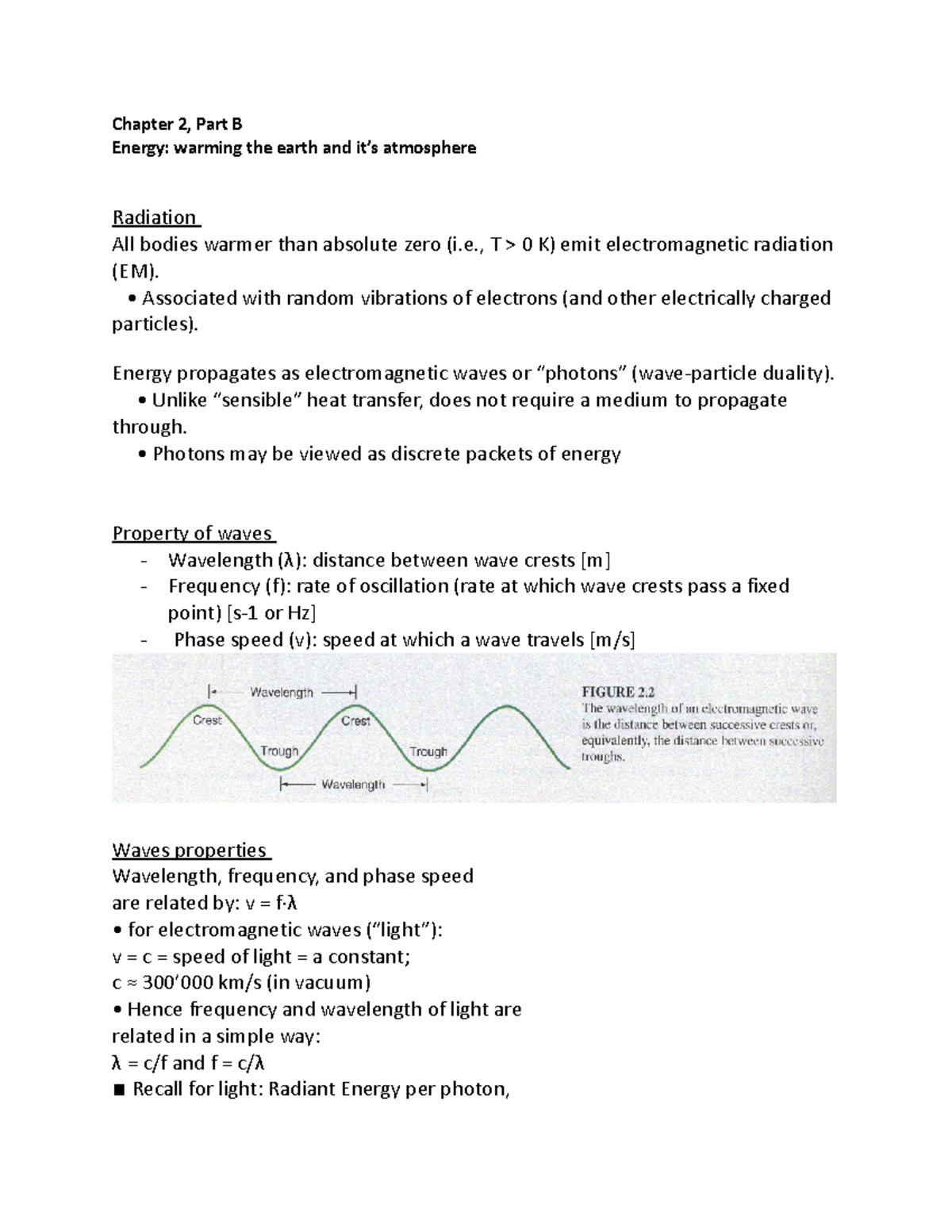Chapter 2, Part B - practice materials - Chapter 2, Part B Energy ...