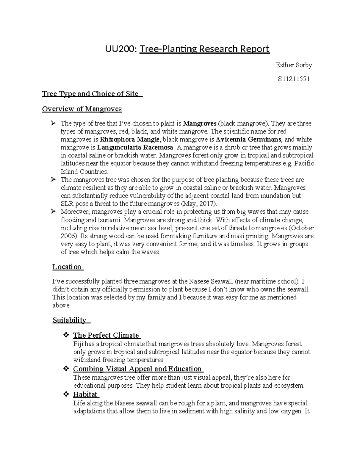 UU200 A1(S11211551) - Solution for Assignment 1 - UU200: Tree-Planting ...