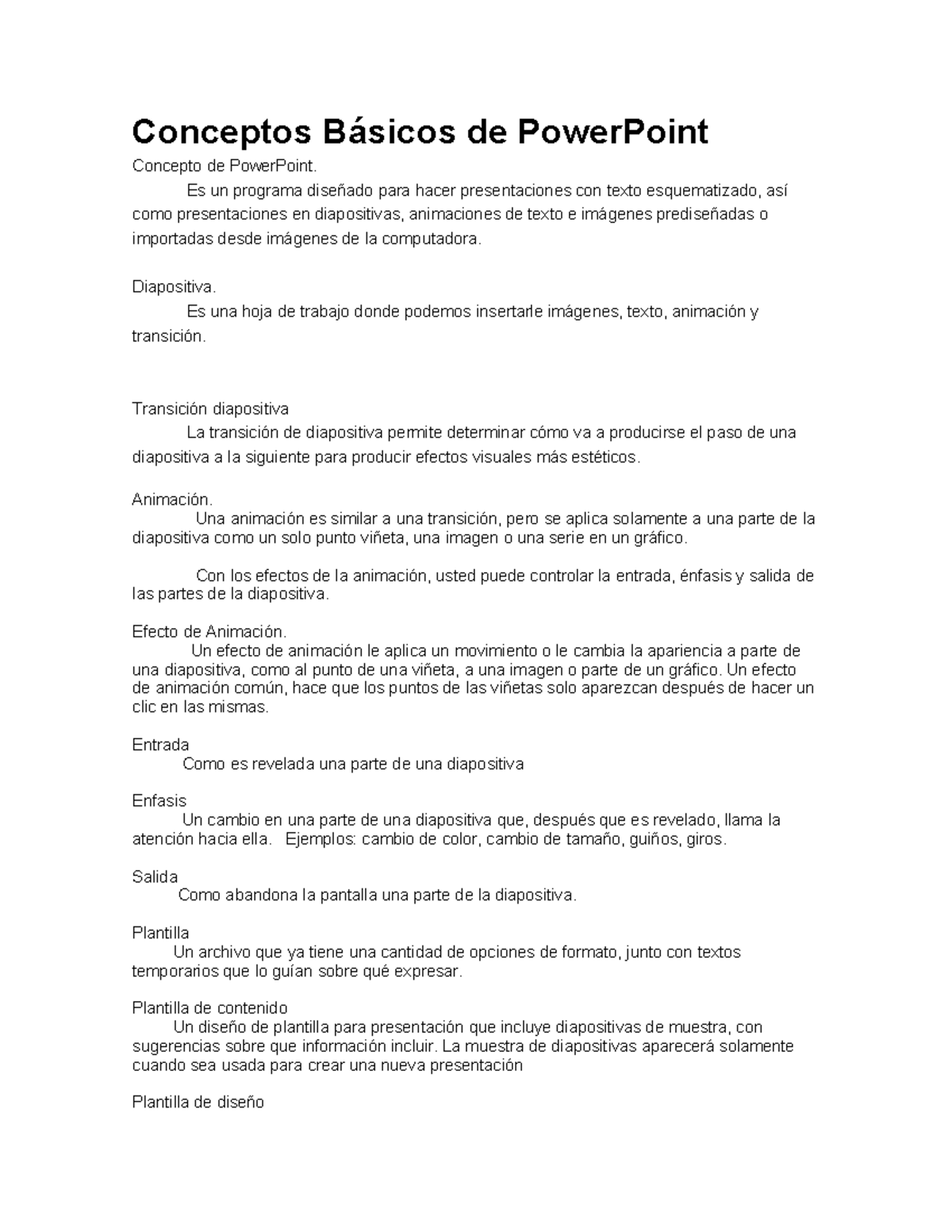 Conceptos Basicos de Powerpoint - Conceptos Básicos de PowerPoint ...