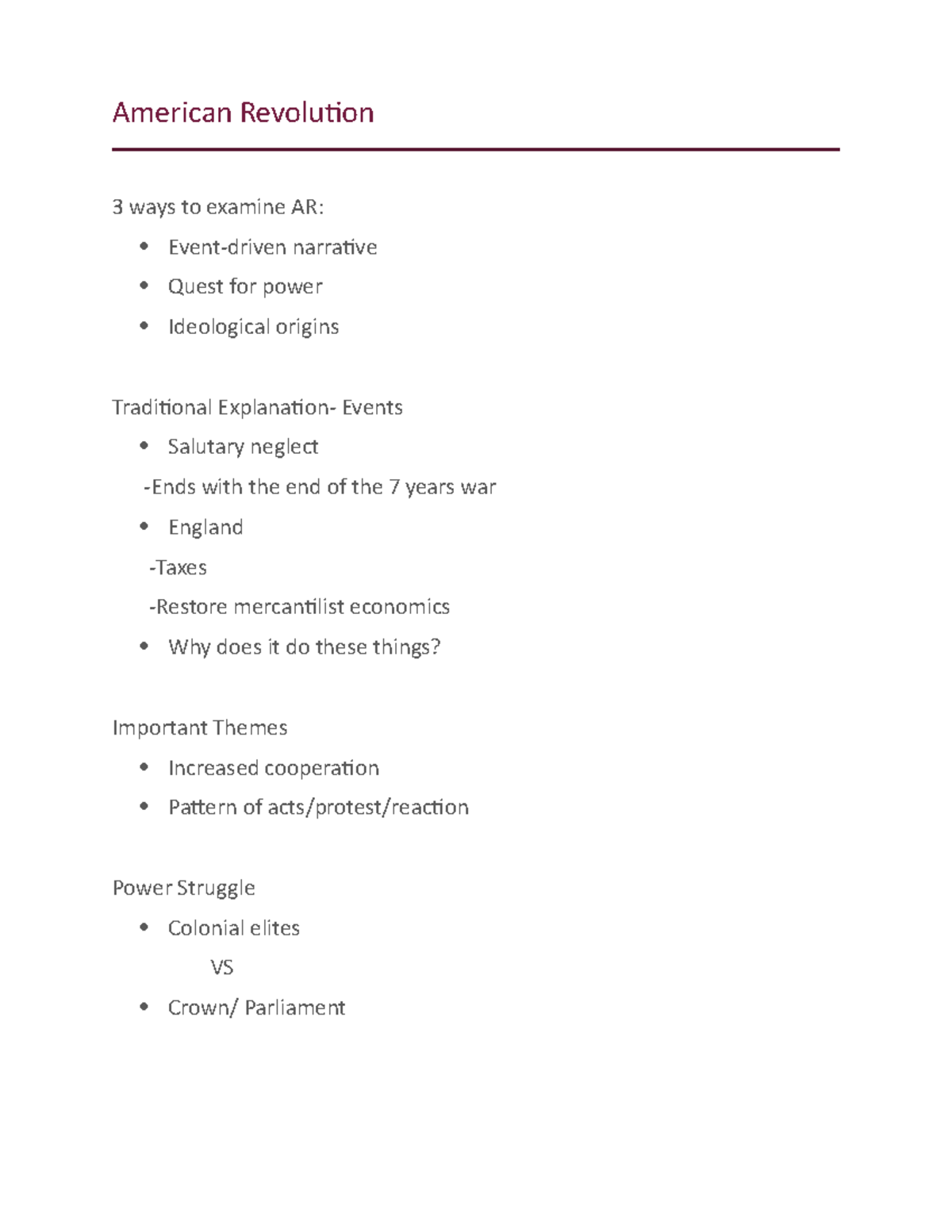 American Revolution - Chris Wilhelm - American Revolution 3 ways to ...