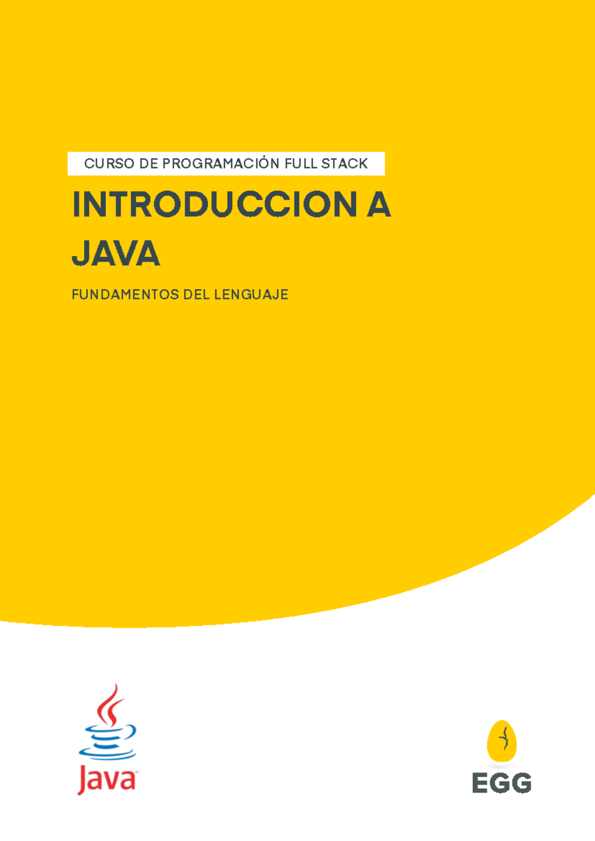 Java Intro - nn/aa - INTRODUCCION A JAVA FUNDAMENTOS DEL LENGUAJE CURSO DE PROGRAMACIÓN FULL ...