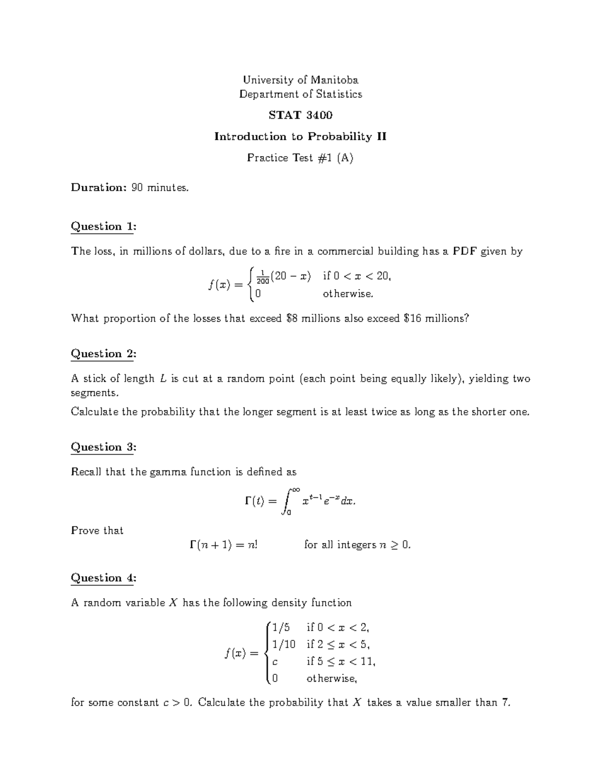 Test 2015, questions and answers - University of Manitoba Department of ...