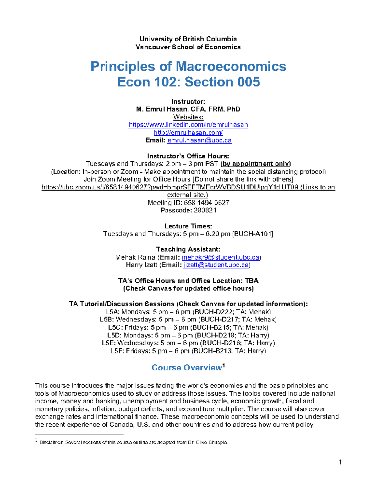 Course+Outline+-+Econ102 - University of British Columbia Vancouver ...